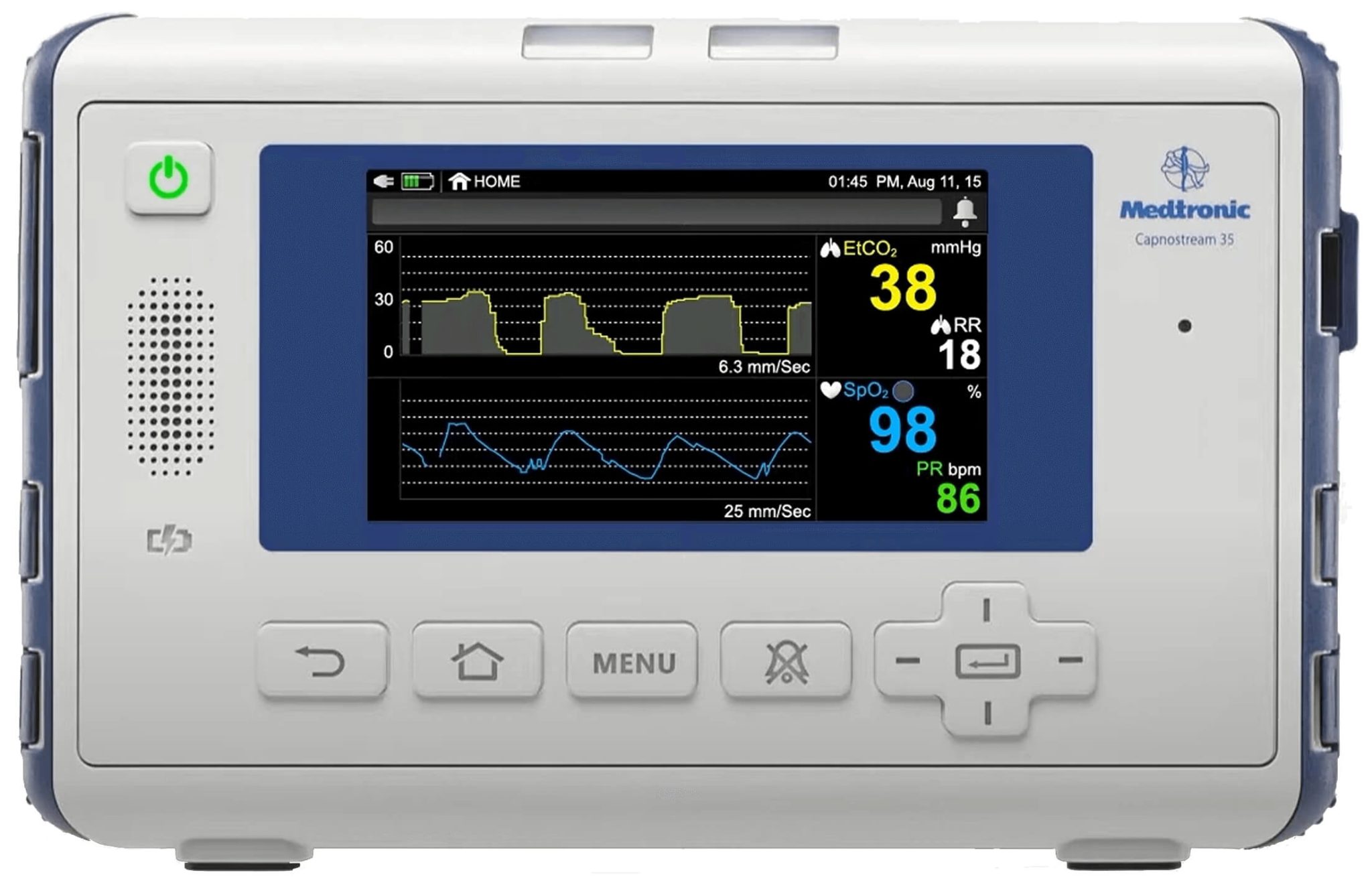 Medtronic Capnostream 35 Portable Respiratory Monitor Etco2 Capnography ...