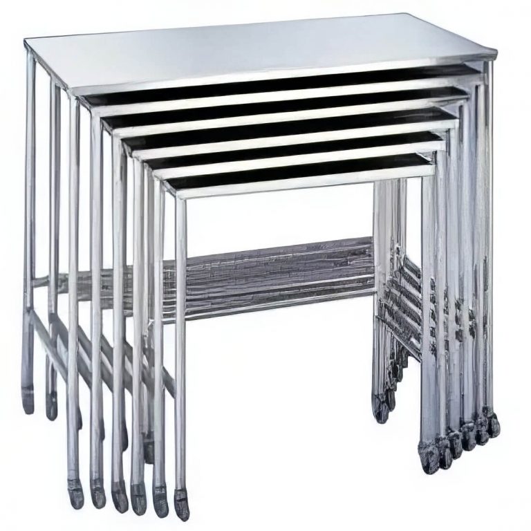 Set of 6 Stainless Steel Nesting Tables | Auxo Medical