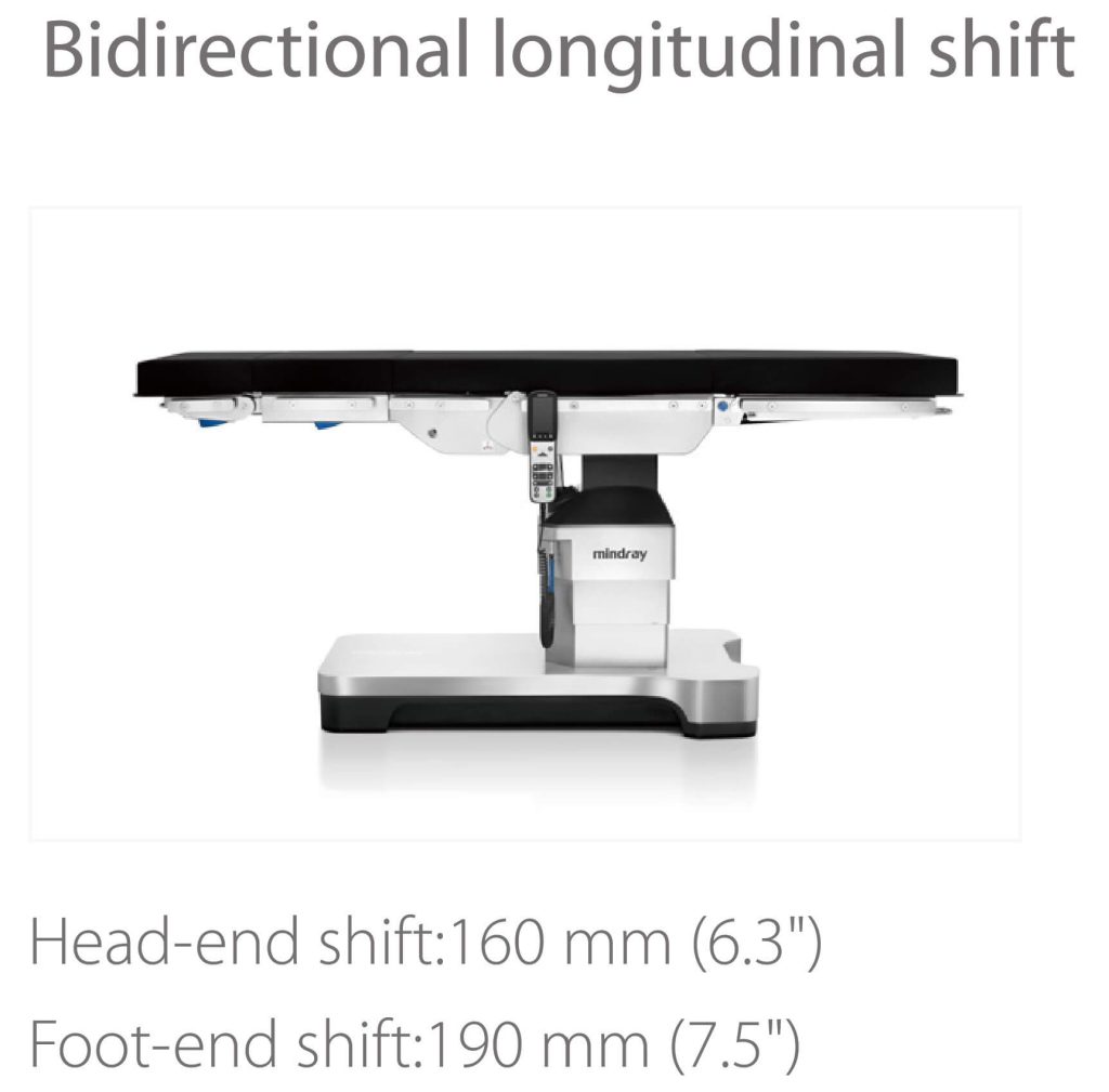 Mindray HyBase V6 Surgical Table w/ Longitudinal Slide (Stainless Steel ...