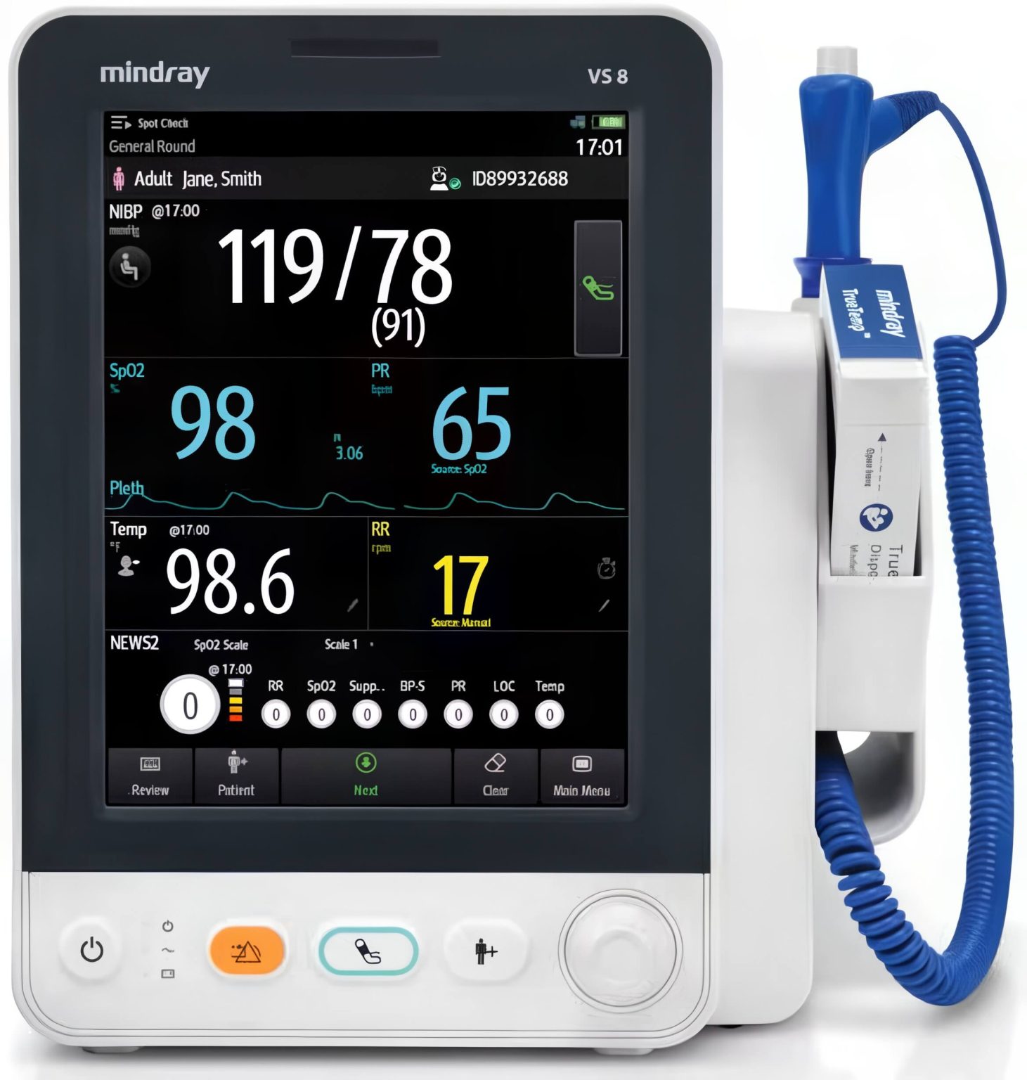 Mindray VS8 Vital Signs Monitor, non-invasive blood pressure and pulse ...