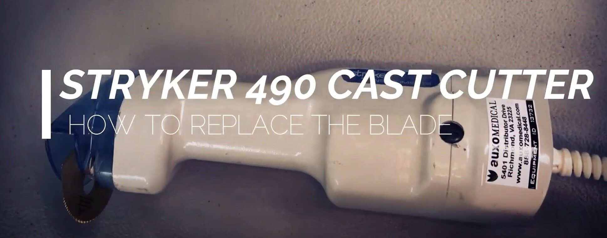 How To Change the Blade in the Stryker 940 Cast Cutter | Auxo Medical